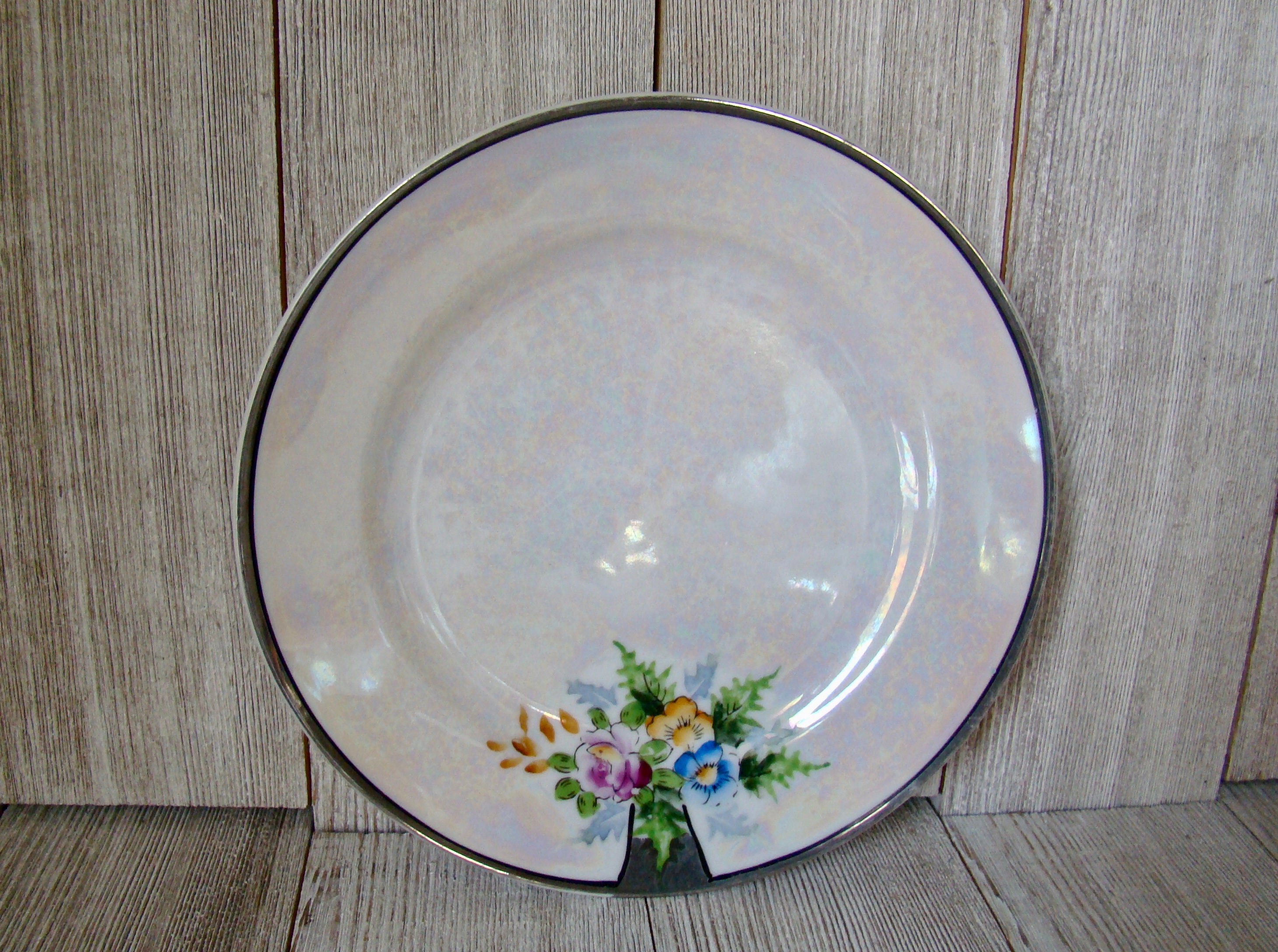 4 Hand Painted Vintage Lusterware Dessert Plates Made in Japan - Etsy