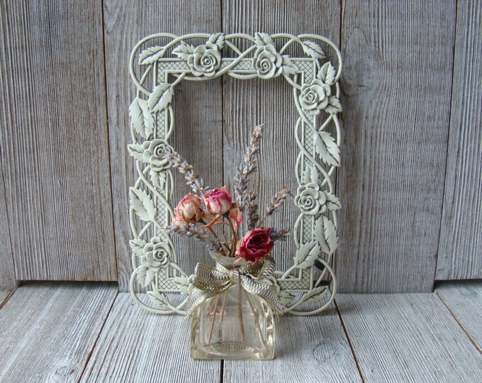Ornate 4 X 6 off White Rose Frame - Etsy