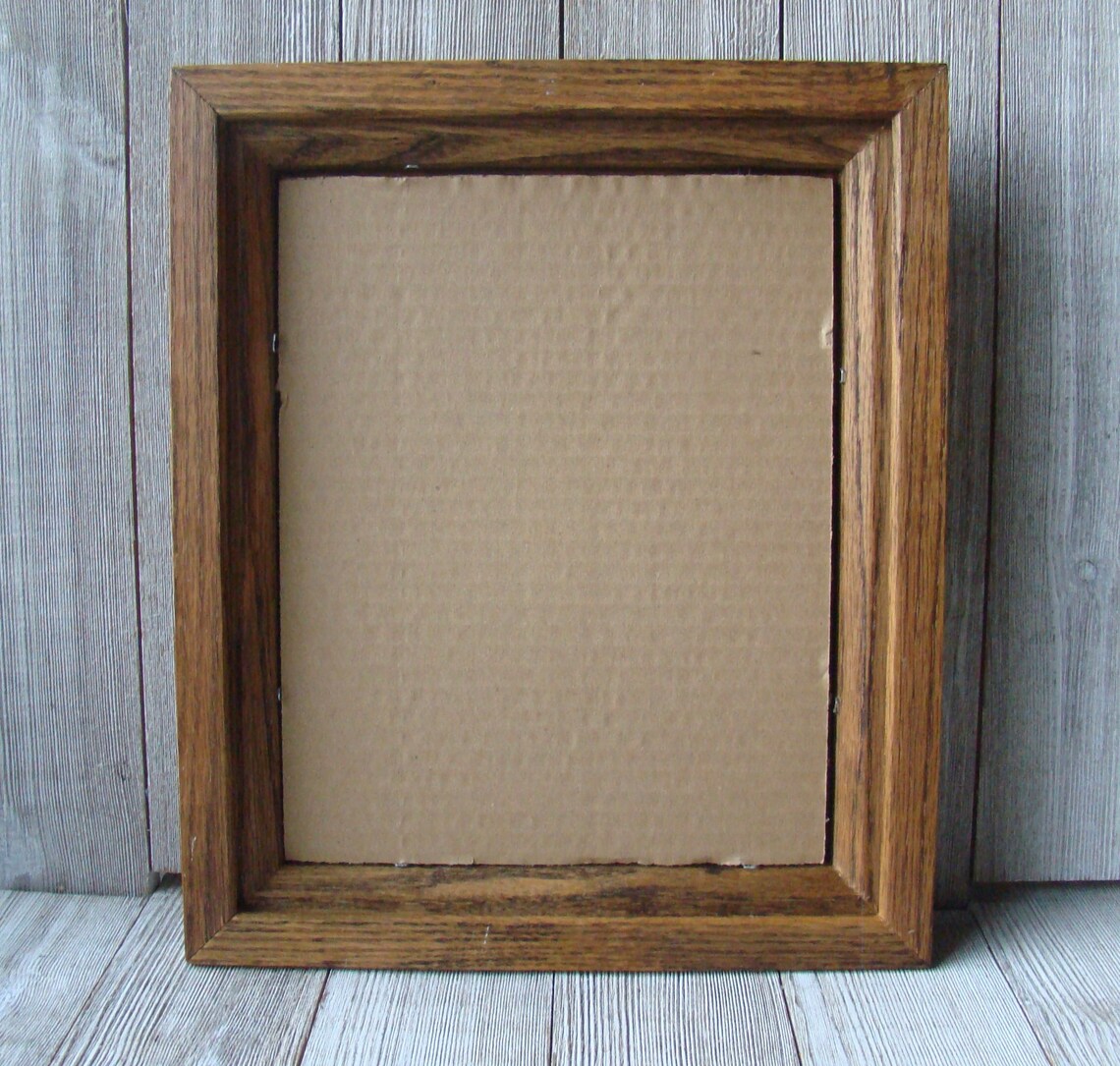 Vintage 8 X 10 Solid Oak Wood Frame With 5 X 7 Double off | Etsy