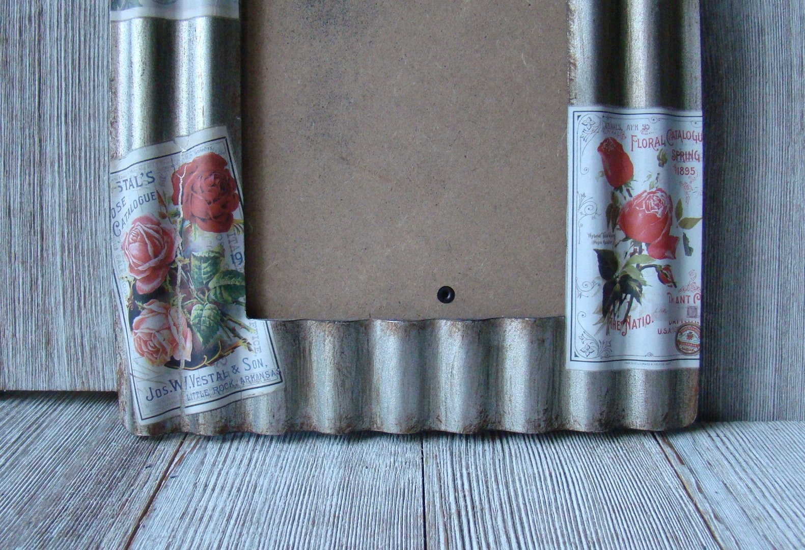 OOAK 5 X 7 Galvanized Frame With IOD Ephemeral Melange Transfers - Etsy