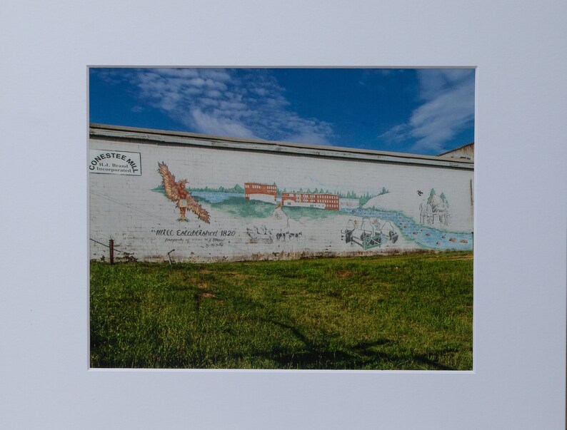 Photograph of a Mural of the History of Conestee Mill in Conestee SC ...