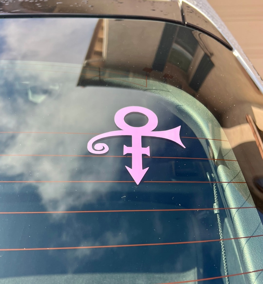 Prince Symbol Bumper and Glass Vinyl Decal - Etsy