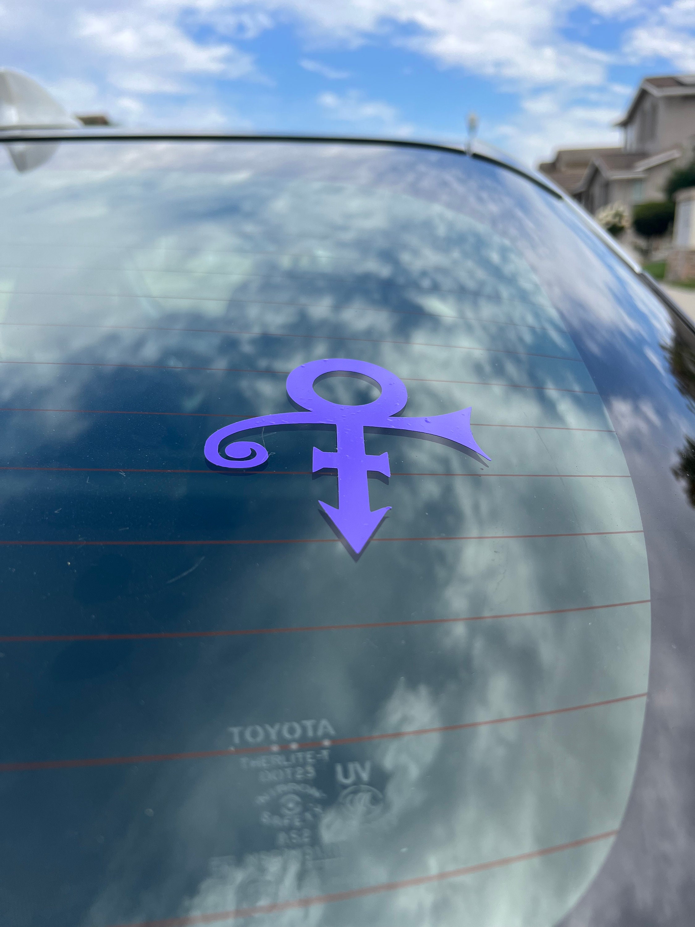 Prince Symbol Bumper and Glass Vinyl Decal - Etsy