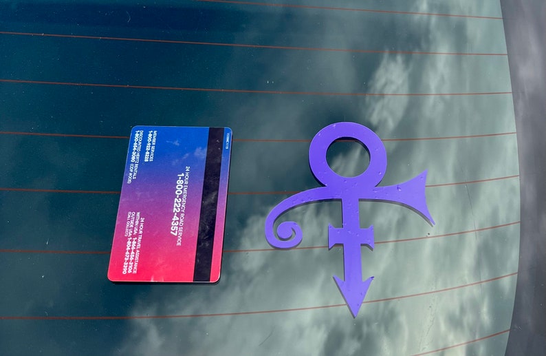 Prince Symbol Bumper and Glass Vinyl Decal - Etsy