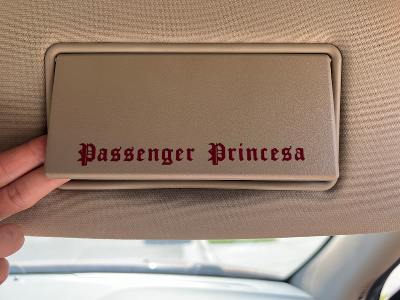 Passenger Princesa Vanity Mirror Sticker - Etsy