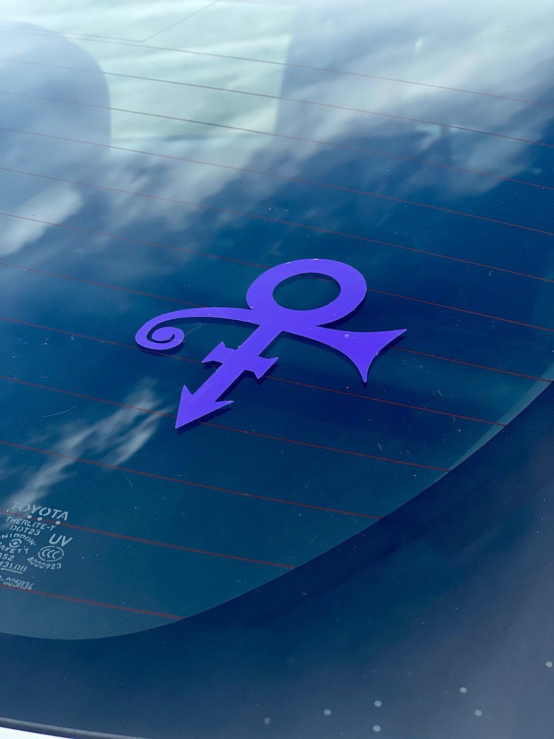 Prince Symbol Bumper and Glass Vinyl Decal - Etsy