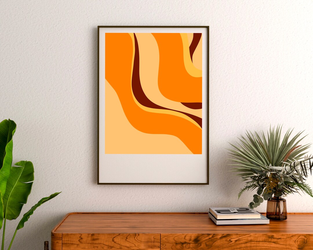 Groovy Curves Digital Print - Etsy