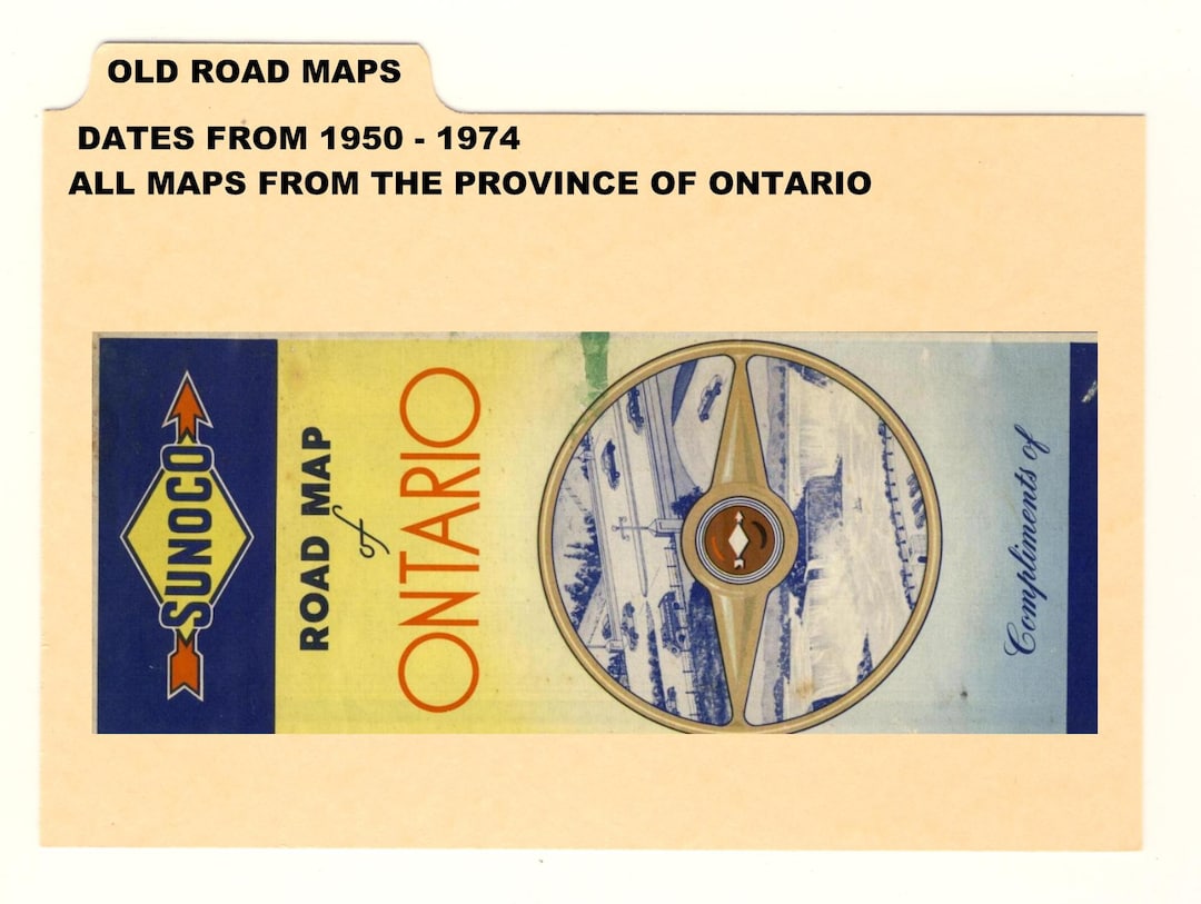 Ontario Old Road 9 Maps - Etsy