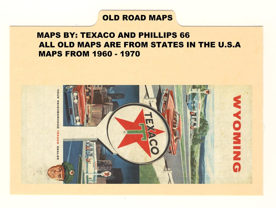Texaco 9 Maps - Etsy