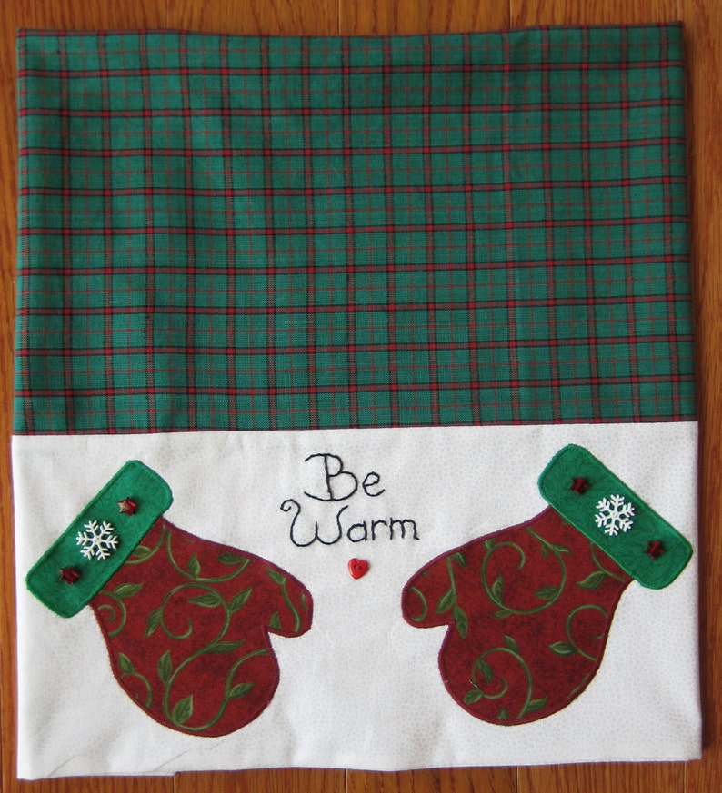 Mitten Tea Towel Kitchen Handmade Towel Winter Kitchen - Etsy