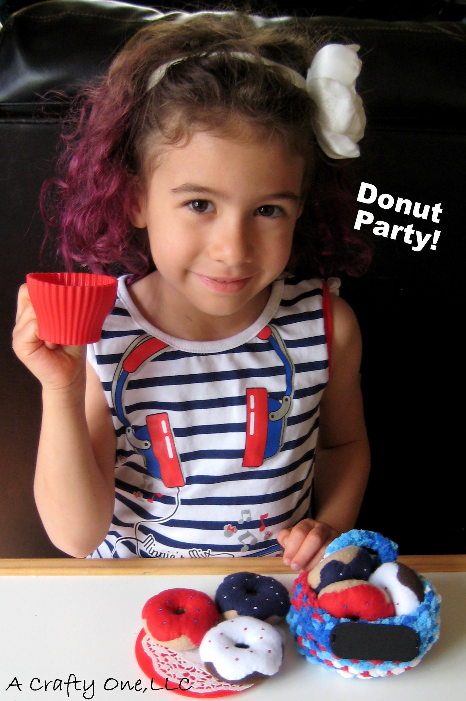 SALE 3 Play Donuts 4th July Pretend Play Food Play Kitchen - Etsy