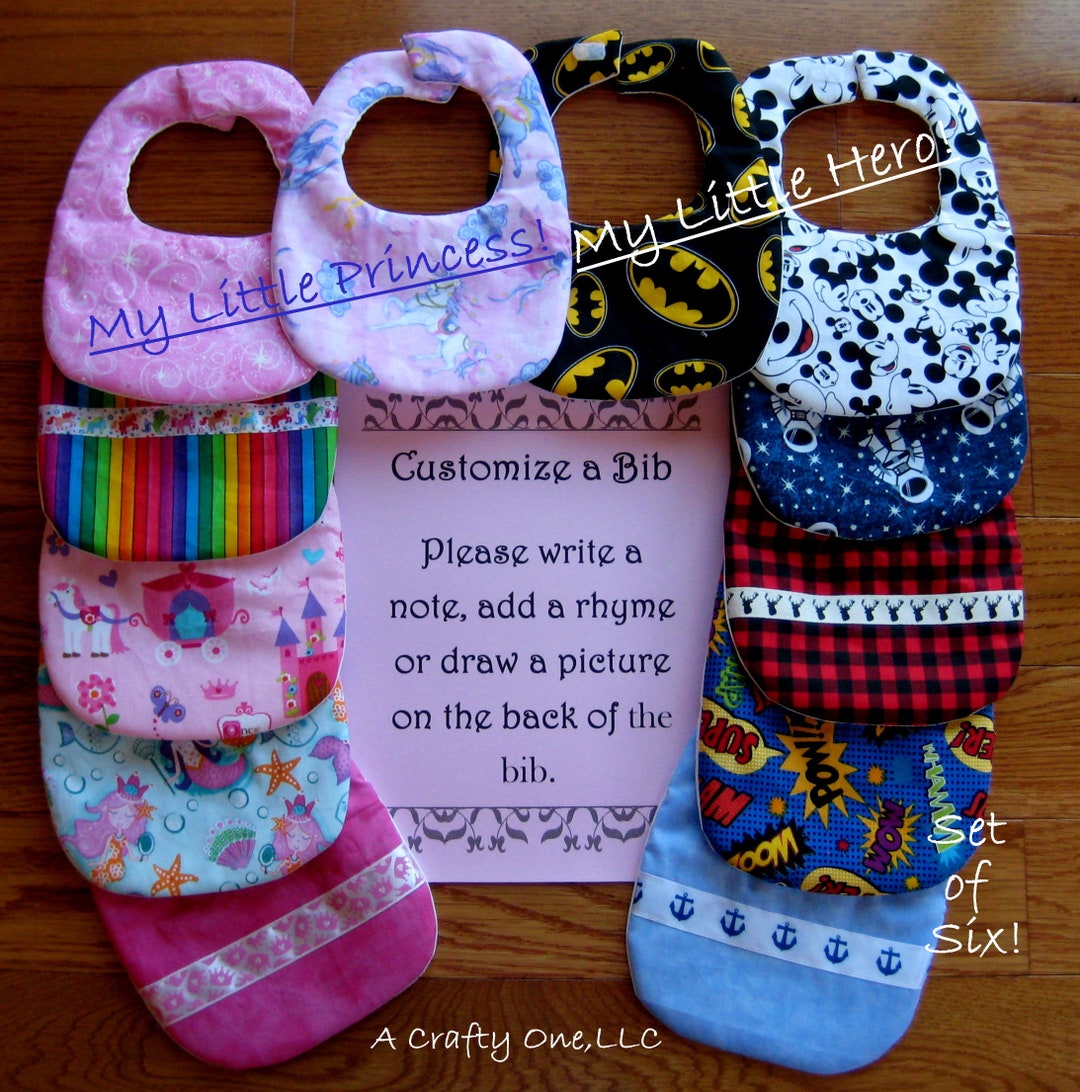 Bib Decorating Station, Little Princess Shower Bib, Baby Boy Shower ...