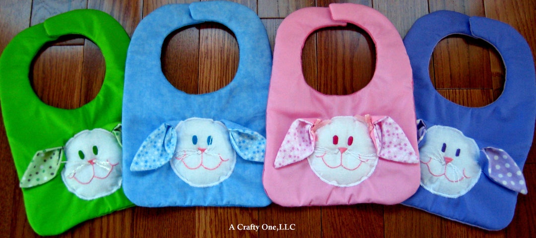 Bunny Baby Bib Toddler Bunny Bibs First Easter Bib Some Bunny Loves Me ...