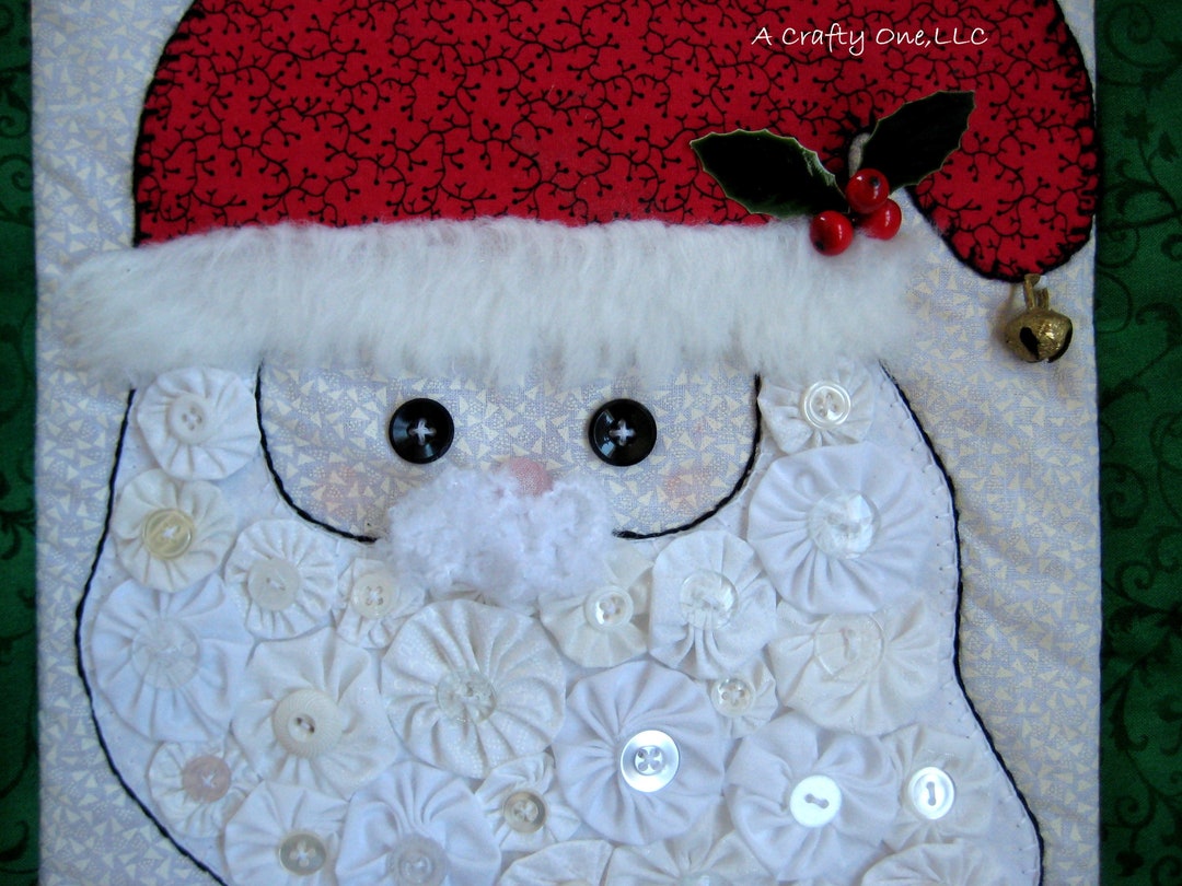 Santa Face Wall Hanging Santa Button Wall Hanging Holiday Santa Door Decor Hanging Santa ...