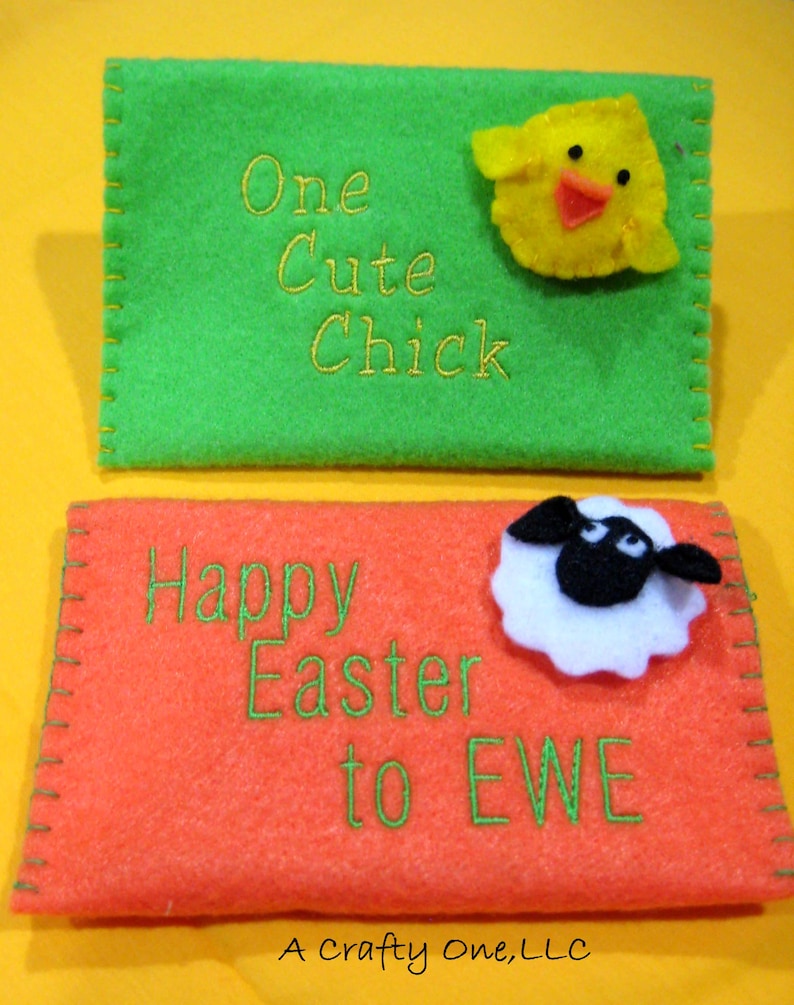 Easter Felt Envelope Personalized Envelope Easter Gift Card Holder ...