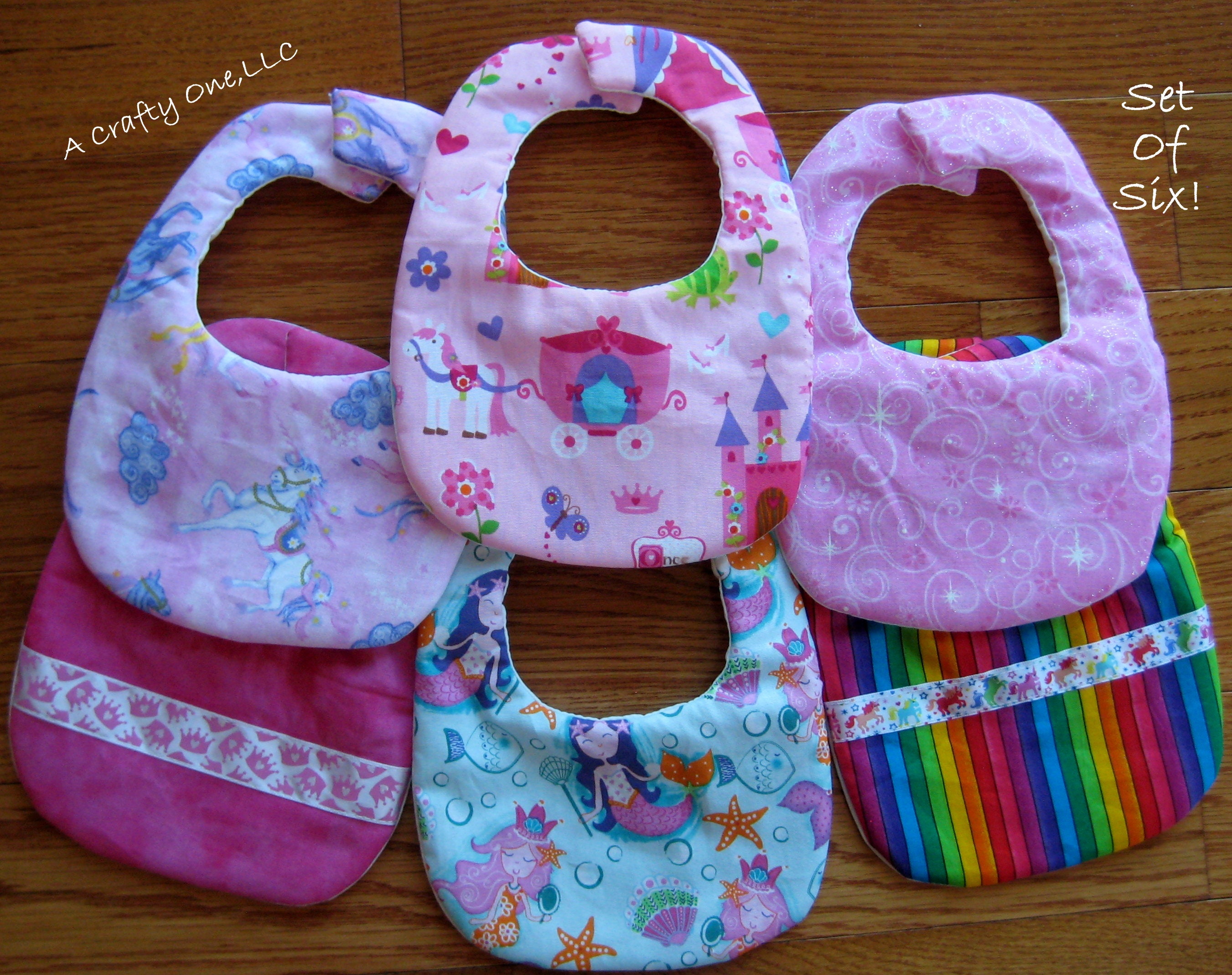 Bib Decorating Station Little Princess Shower Bib Baby Boy Shower Game ...