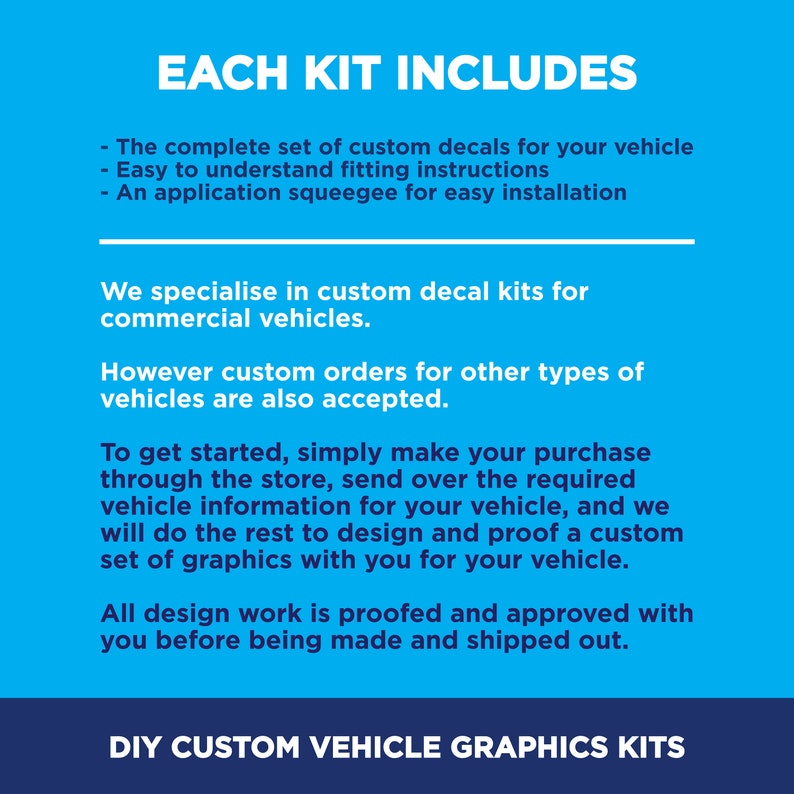 Custom Large Van/vehicle Graphics Kit. - Etsy