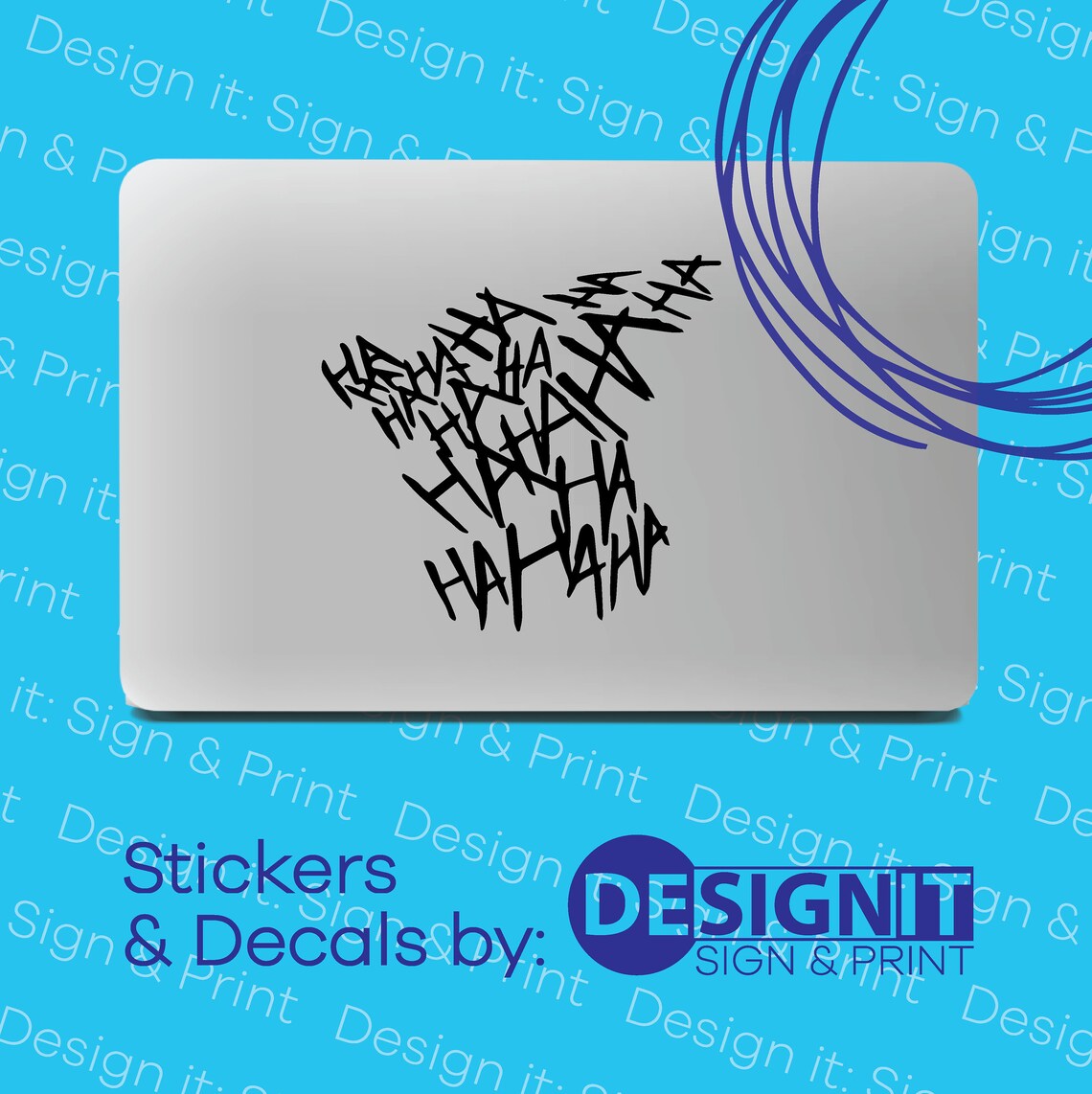 Joker laugh ha ha ha vinyl sticker decal many colours | Etsy