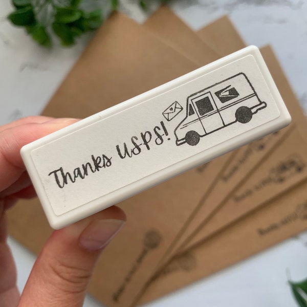 Postal Rubber Stamp - Etsy