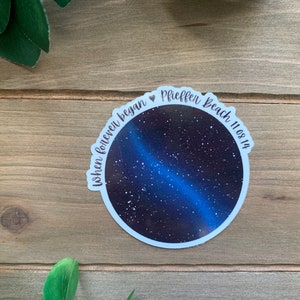 CUSTOM NIGHT SKY Sticker | Personalized Starry Night Sticker ...