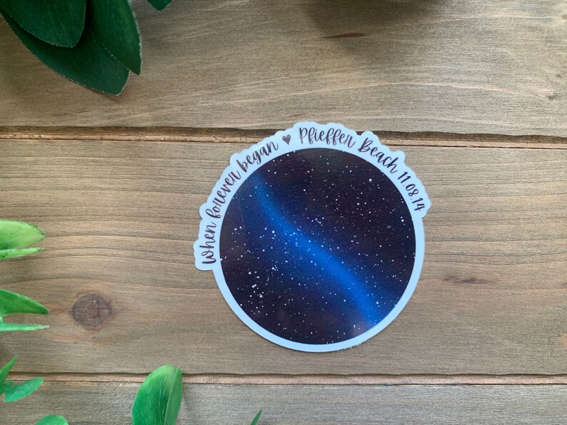 CUSTOM NIGHT SKY Sticker | Personalized Starry Night Sticker ...
