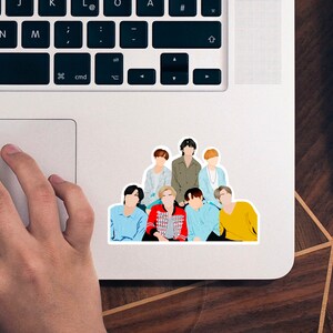 BTS Sticker | BTS Group Sticker | Faceless Portrait Sticker | Water ...