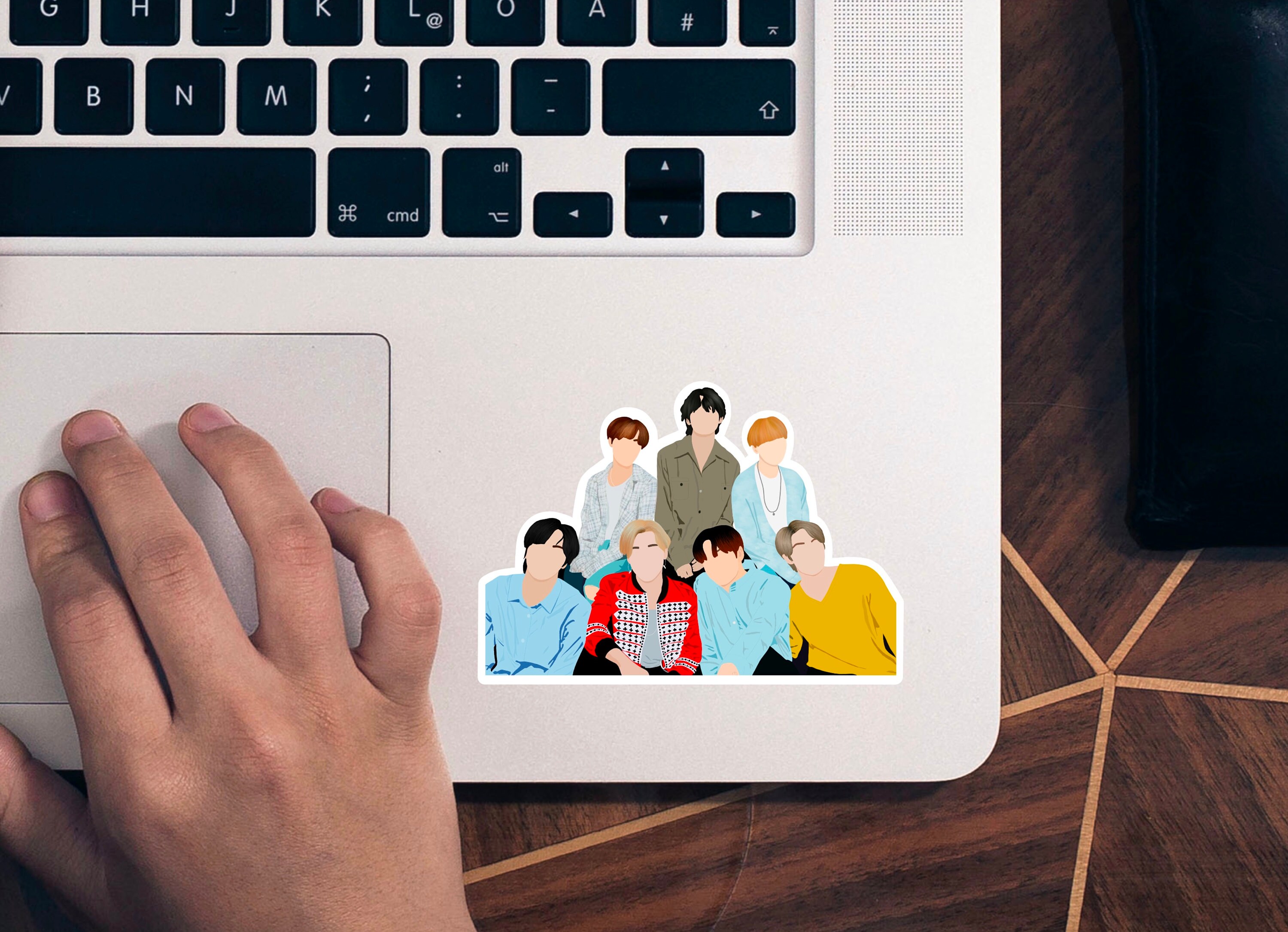 BTS Sticker BTS Group Sticker Faceless Portrait Sticker | Etsy