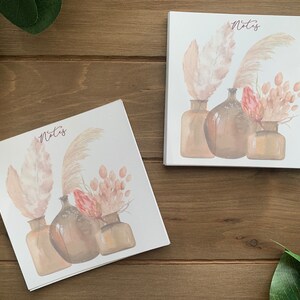 BOHO HANDMADE NOTEPAD | Boho Dried Flowers | Aesthetic Memo Pad | Small ...