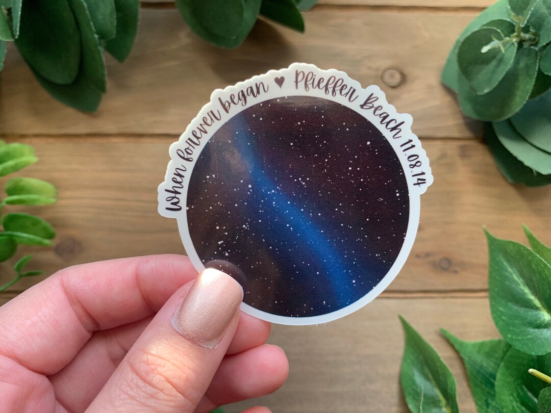 CUSTOM NIGHT SKY Sticker | Personalized Starry Night Sticker ...