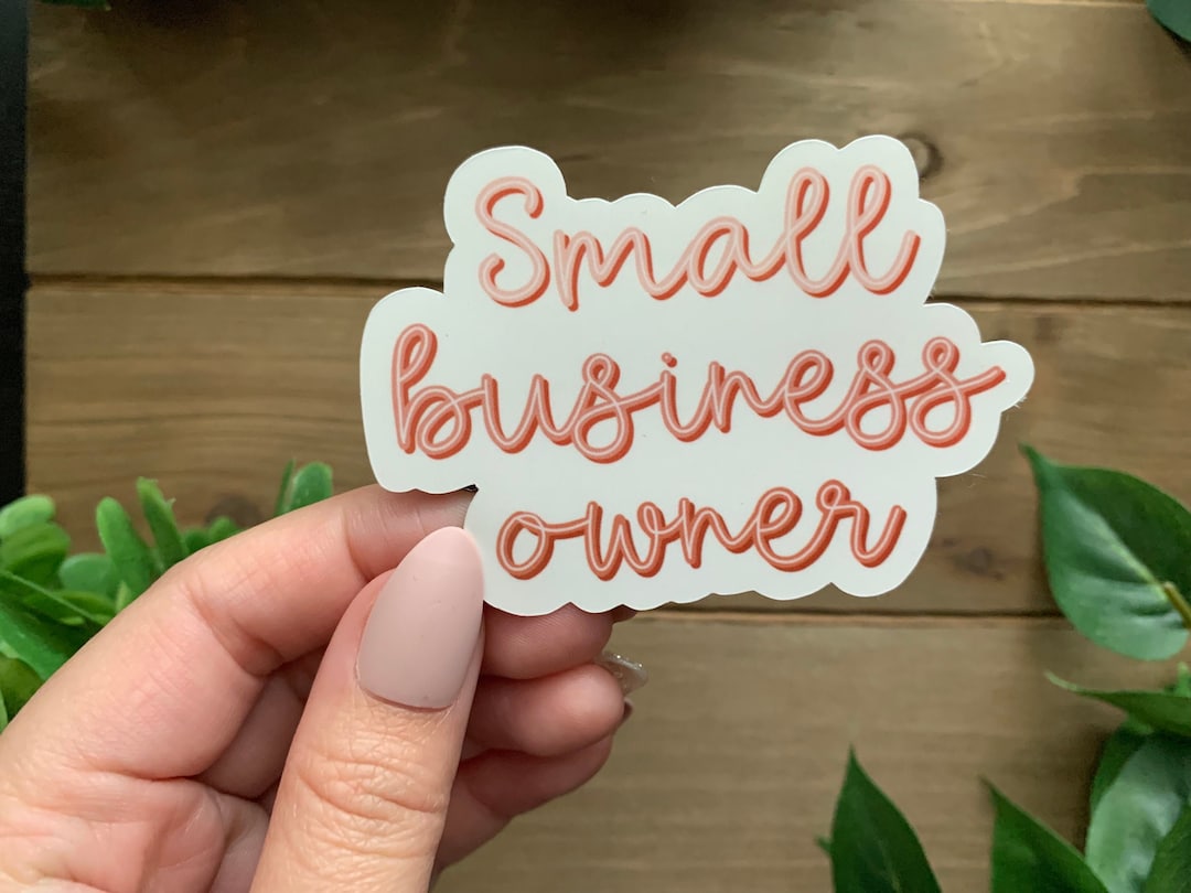SMALL BUSINESS OWNER Sticker | Boho Aesthetic | Small Biz Owner ...