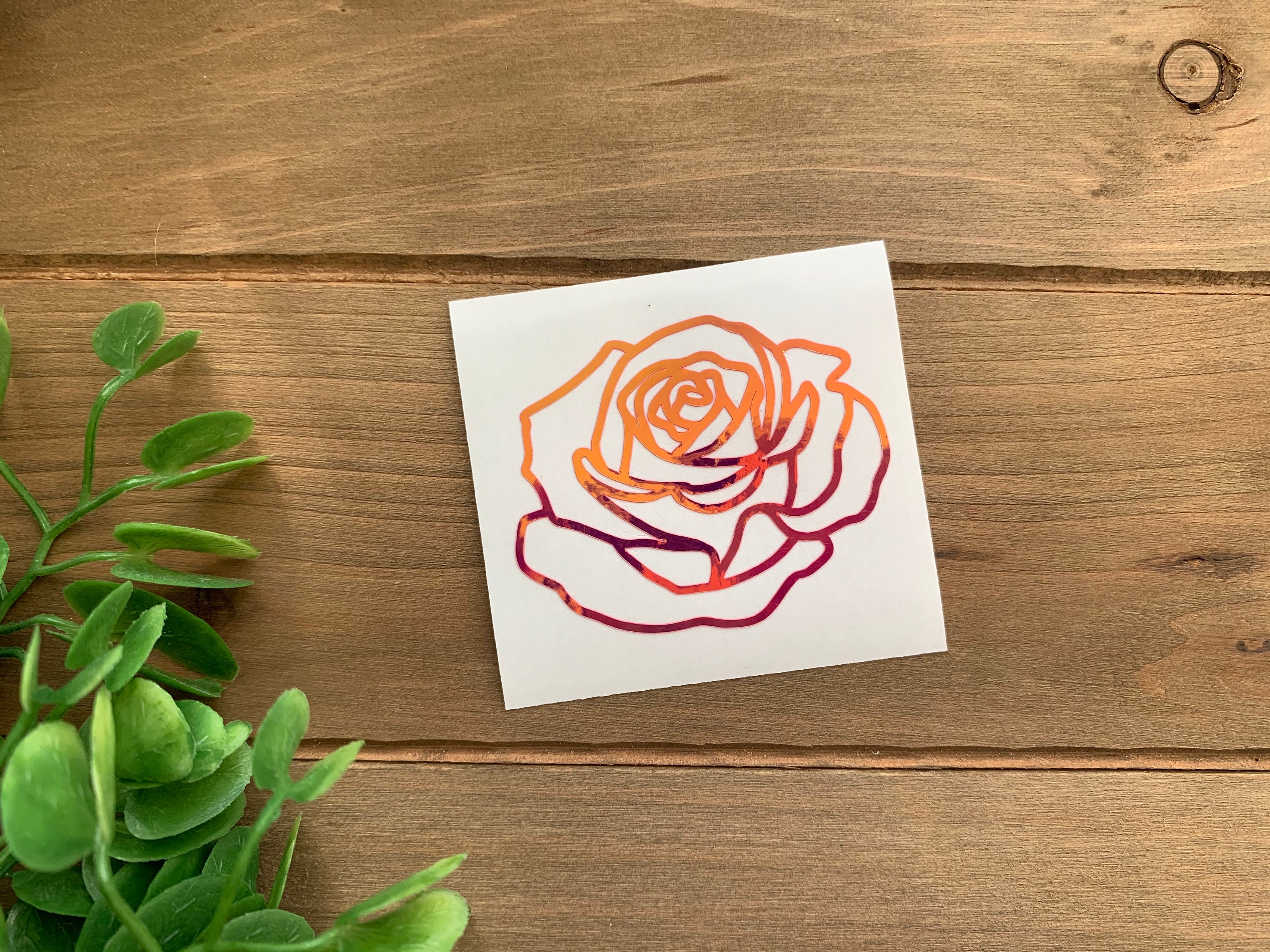 Rose Vinyl Decal Flower Decal Floral Vinyl Decals - Etsy Australia