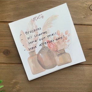 BOHO HANDMADE NOTEPAD | Boho Dried Flowers | Aesthetic Memo Pad | Small ...