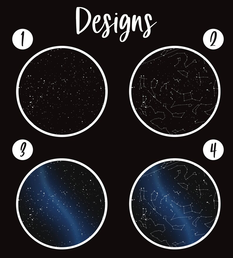 CUSTOM NIGHT SKY Sticker | Personalized Starry Night Sticker ...