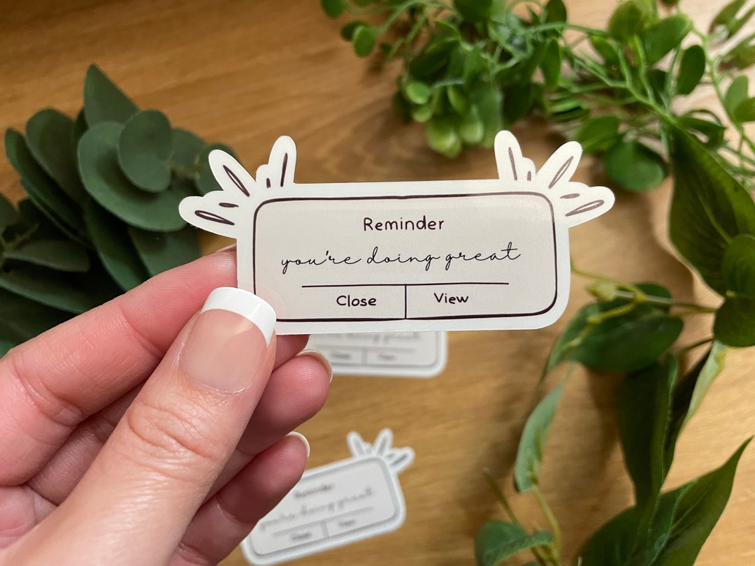 Aesthetic You're Doing Great Sticker | Cute Reminder | Pastel Pink ...