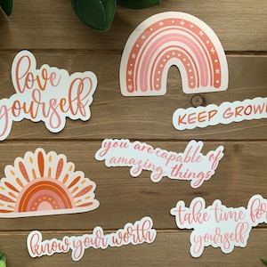 BOHO POSITIVITY Self Love Sticker Pack | Aesthetic | VSCO | Water ...