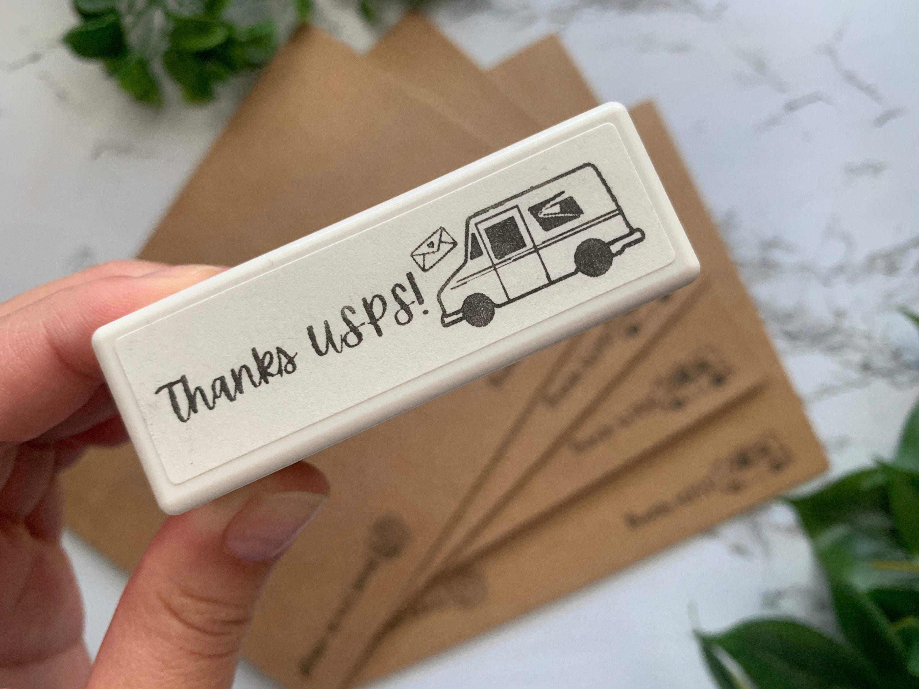 Thanks USPS Stamp Cute Thank You Stamp Stamper Packaging | Etsy
