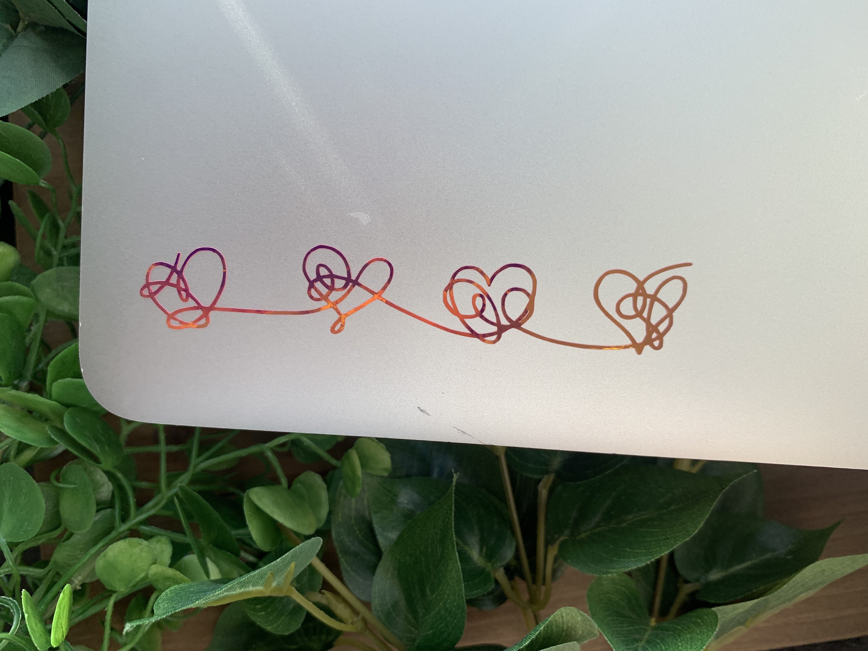 BTS Love Yourself Heart & Flower String Decals LY Album | Etsy UK