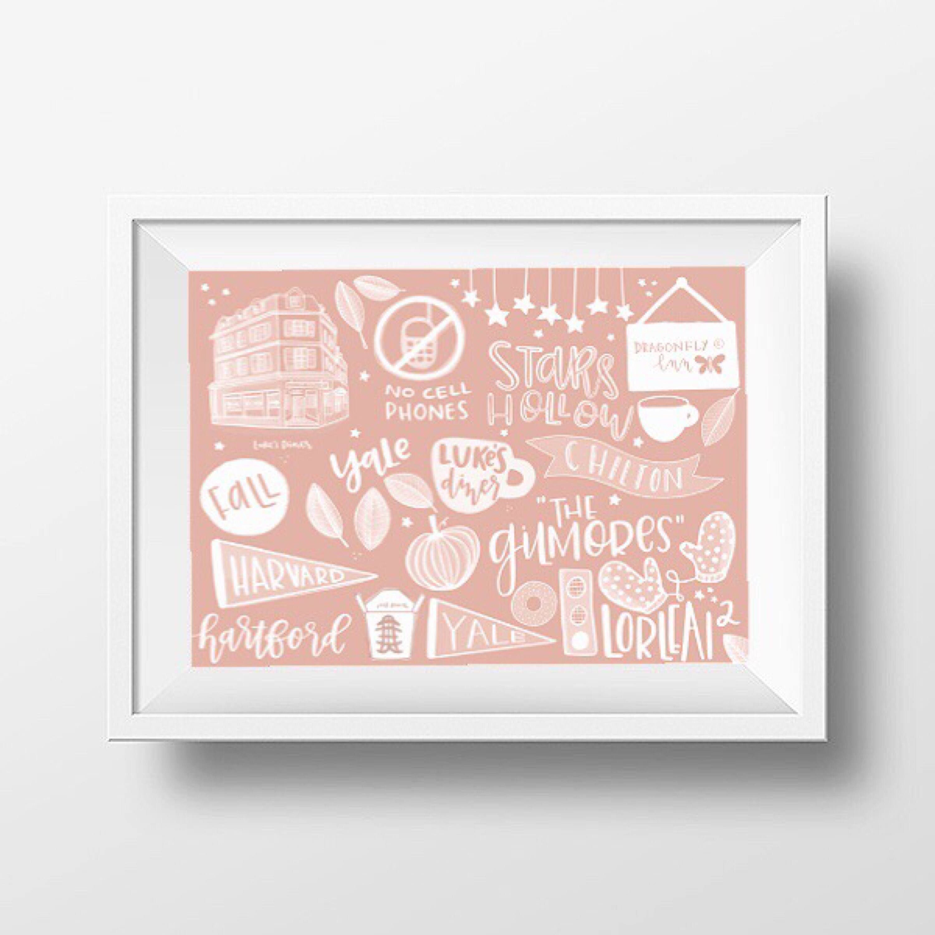 Gilmore Girls Digital Download Print Hand Lettered & Illustrated 11 X 8 ...