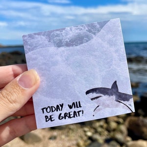 Great White Shark Sticky Notes, Shark Sticky Notes, Ocean Sticky Notes ...