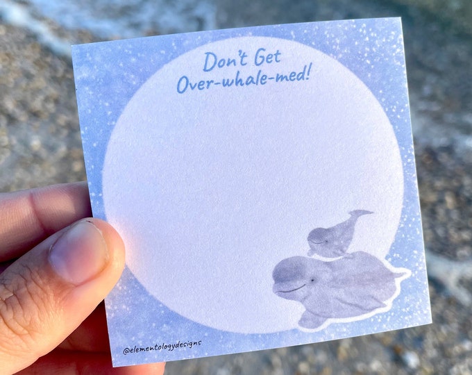 Beluga Whale Sticky Notes, Beluga Whale, Whale, Whales, Whale Sticky ...