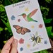 Pollinator Sticker Sheet Pollinator Stickers Bee Sticker - Etsy