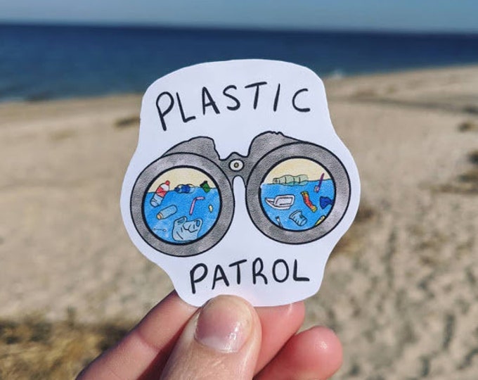 Plastic Patrol Sticker, Plastic Free Sticker, Plastic Free, Ocean ...