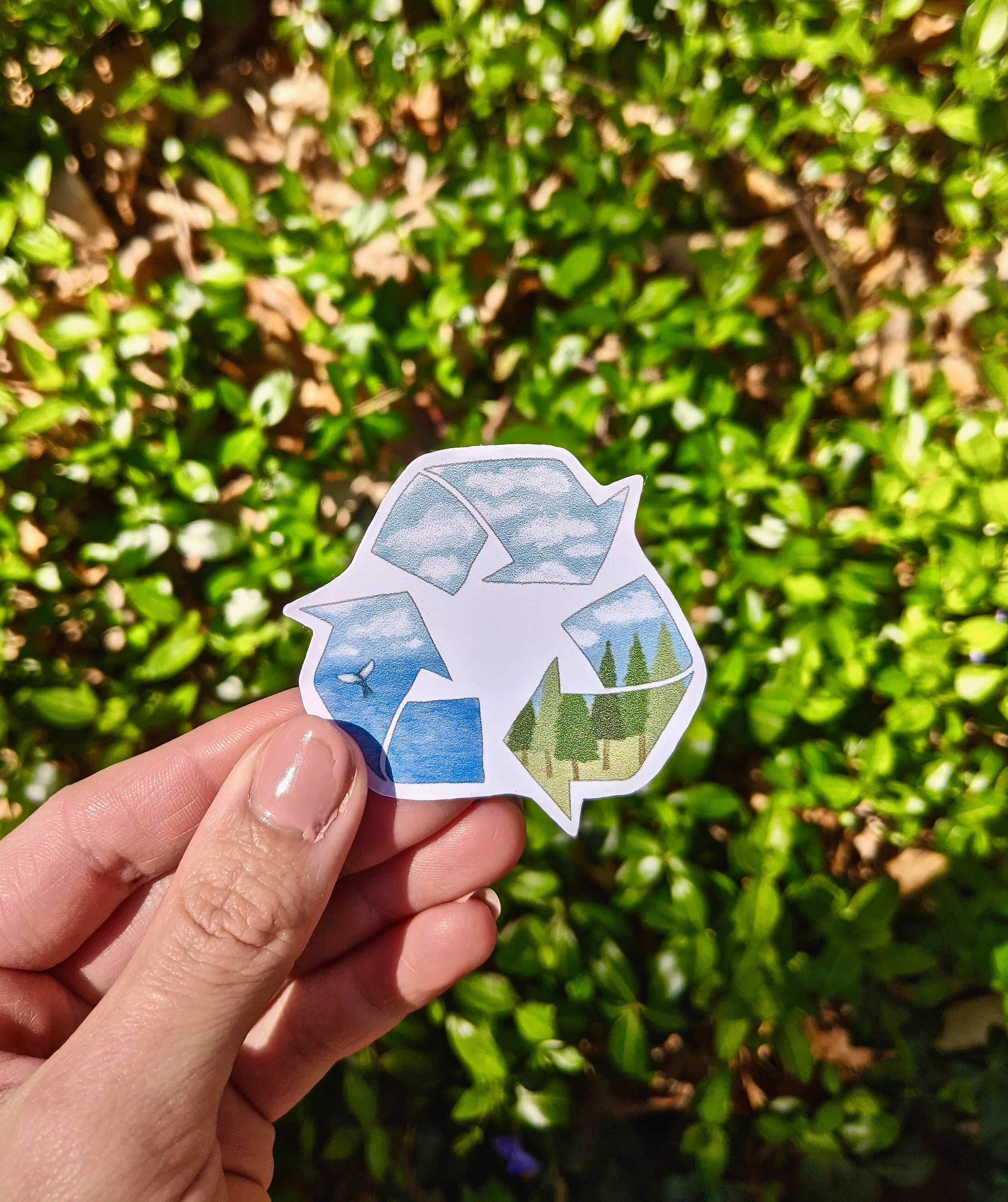 Earth Day Sticker Recycling Sticker Eco-Friendly Sticker | Etsy