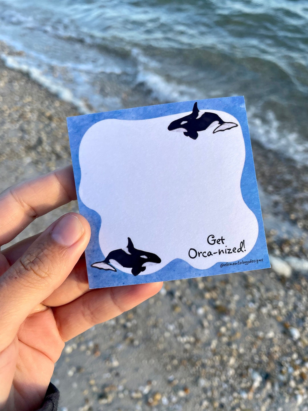 Orca Sticky Notes, Whale Sticky Notes, Killer Whale Sticky Notes, Ocean ...