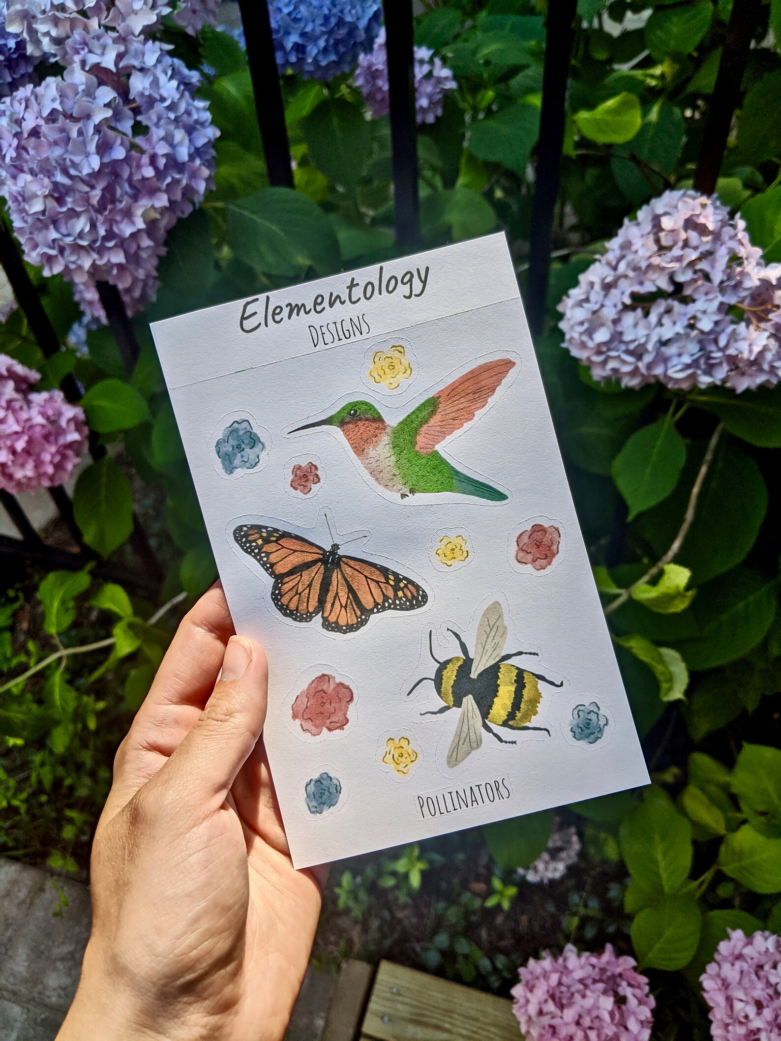 Pollinator Sticker Sheet Pollinator Stickers Bee Sticker - Etsy