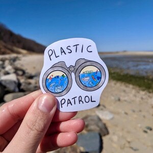 Plastic Patrol Sticker Plastic Free Sticker Plastic Free - Etsy