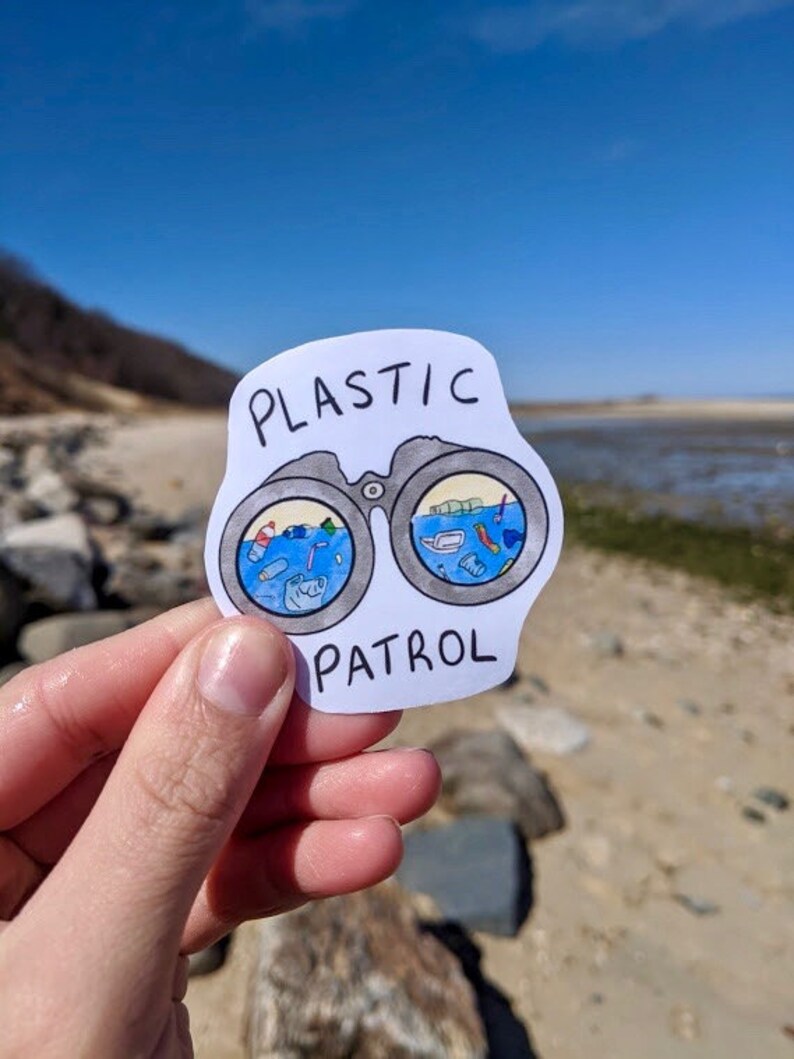 Plastic Patrol Sticker Plastic Free Sticker Plastic Free - Etsy