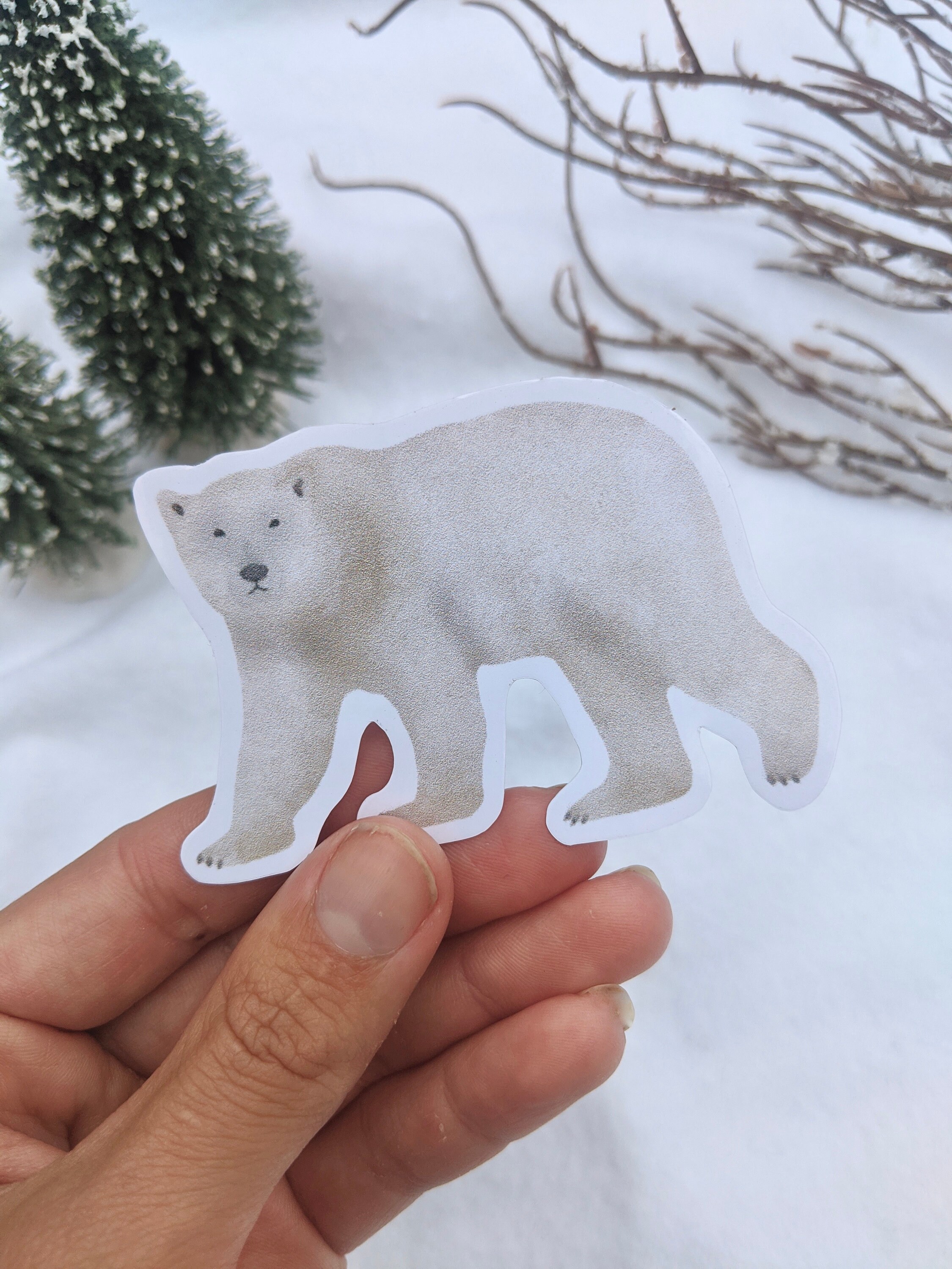 Polar Bear Sticker Polar Bear Bear Sticker Bears Arctic | Etsy