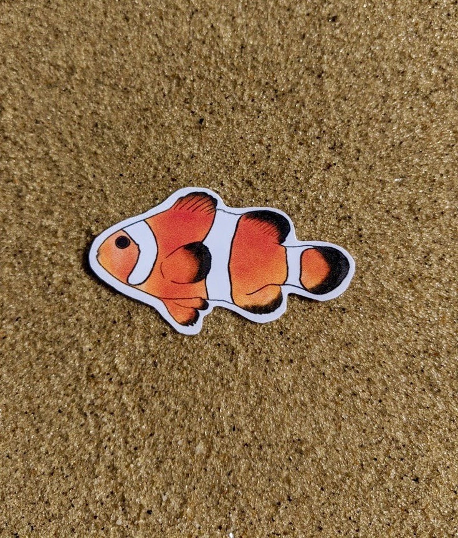 Clownfish Sticker Clownfish Fish Sticker Tropical Fish | Etsy