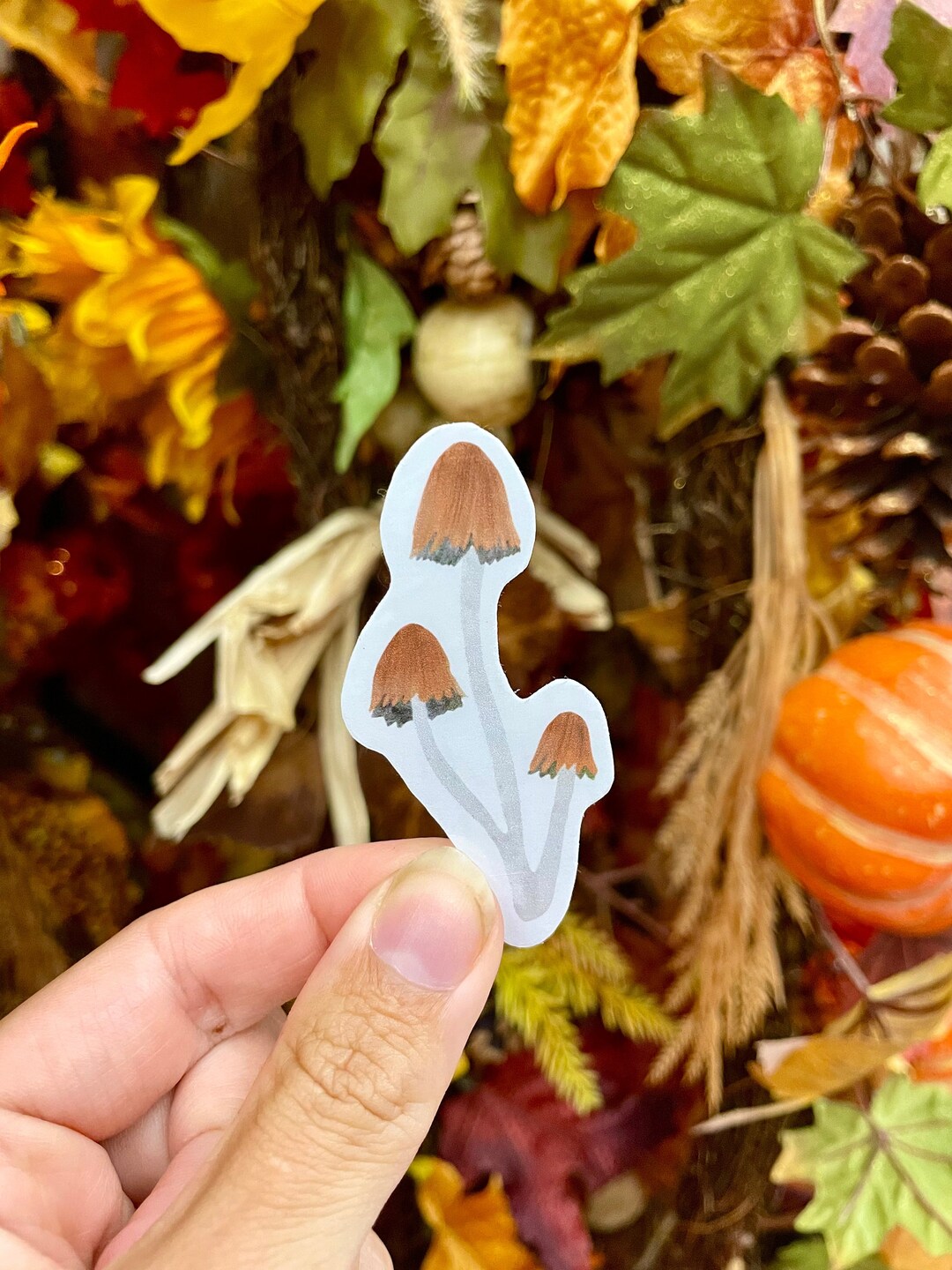 Mushroom Sticker, Mushroom, Cottagecore Sticker, Cottagecore, Fall ...